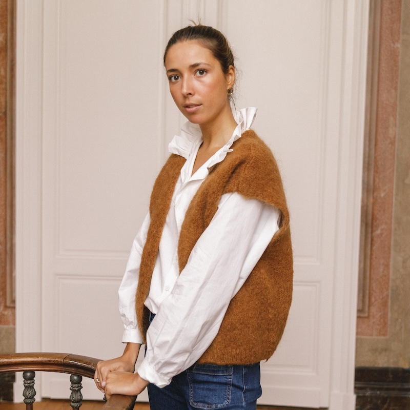Gilet sans-manches, noisette - Perrine & Antoinette