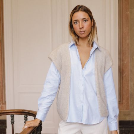 Gilet sans manches, argile - Perrine & Antoinette